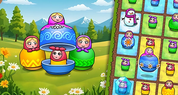 Nesting Dolls: Match and Grow Game 🕹️ Play Online