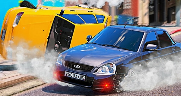 Russia Rider: Drift in City Game 🕹️ Play Online Now