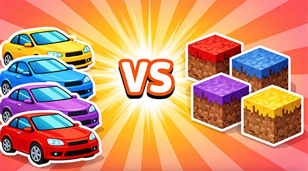 Cars Vs Blocks Game 🕹️ Play Online at RoundGames
