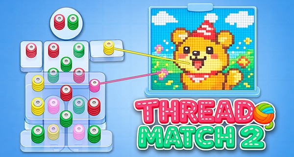 Thread Match 2 Game 🕹️ Play Online at RoundGames