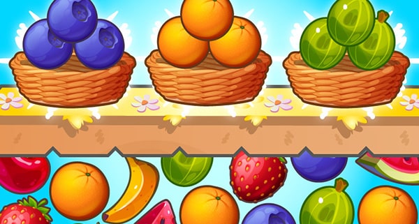 Collect and Remove 3 Fruits Game 🕹️ Play Online Now